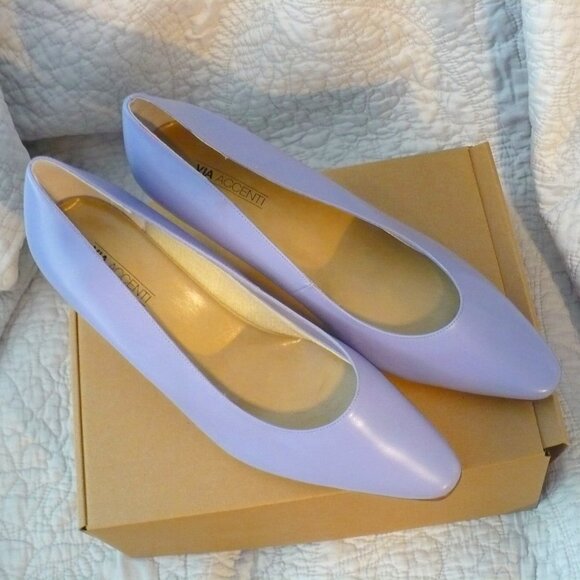 Via Accenti | Shoes | New Without Box Via Accenti Lavender Pumps With 3 ...